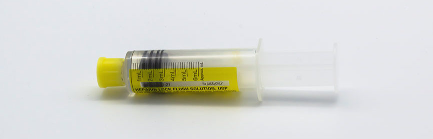 Heparin Lock Flush Syringe, 100 Units/ml - Medefil