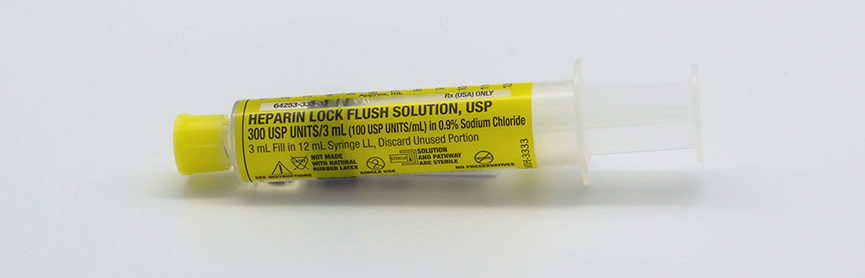 Heparin Lock Flush Syringe 100 Unitsml Medefil
