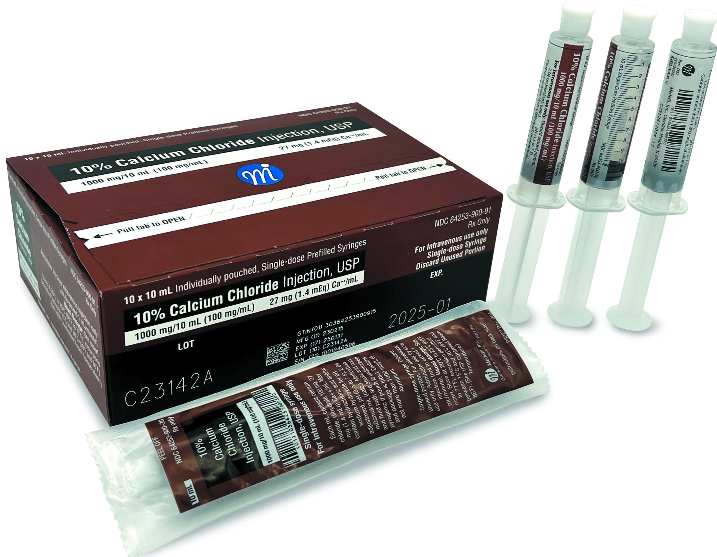 10% Calcium Chloride Injection, USP - Medefil